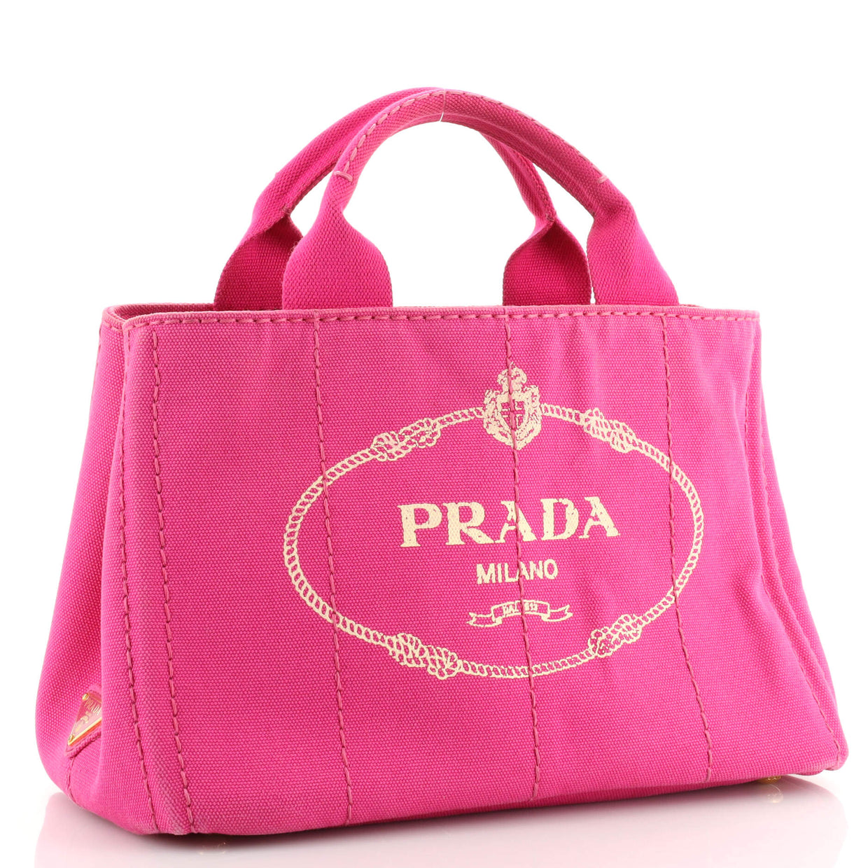 Prada Canapa Tote Canvas Mini Pink 1867261