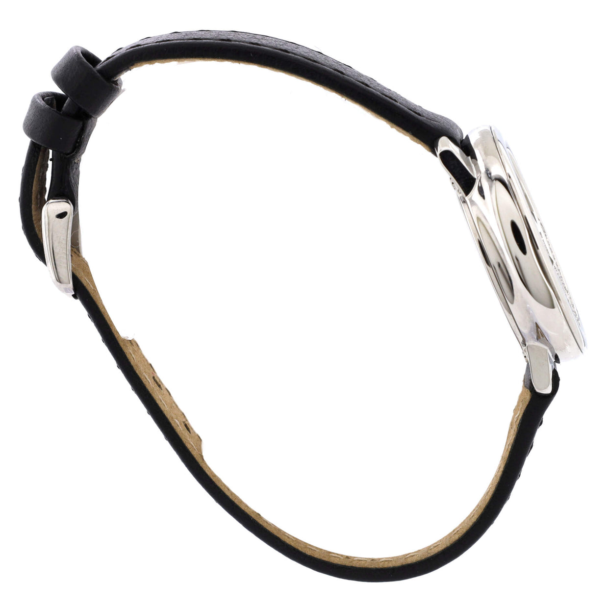 Fendi Run Away Round Quartz Watch Stainless Steel and Leather with ...