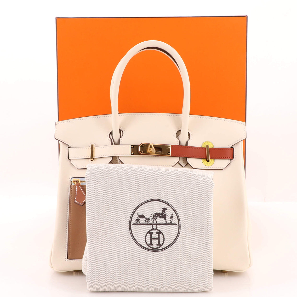 Hermes Colormatic Birkin Bag Swift 30 Neutral 189914393
