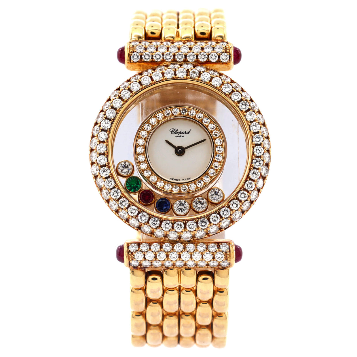 Chopard Happy Diamonds Quartz Watch Yellow Gold with Diamond Bezel, and ...