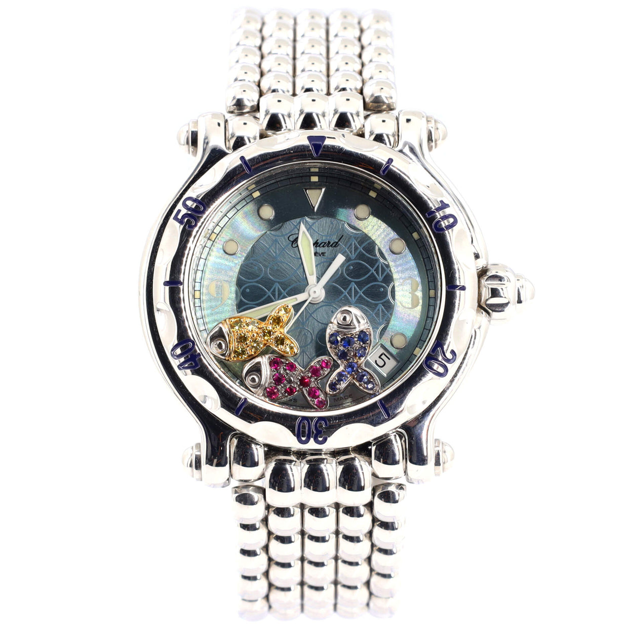 Chopard Happy Sport Fish Round Quartz Watch Stainless Steel with ...