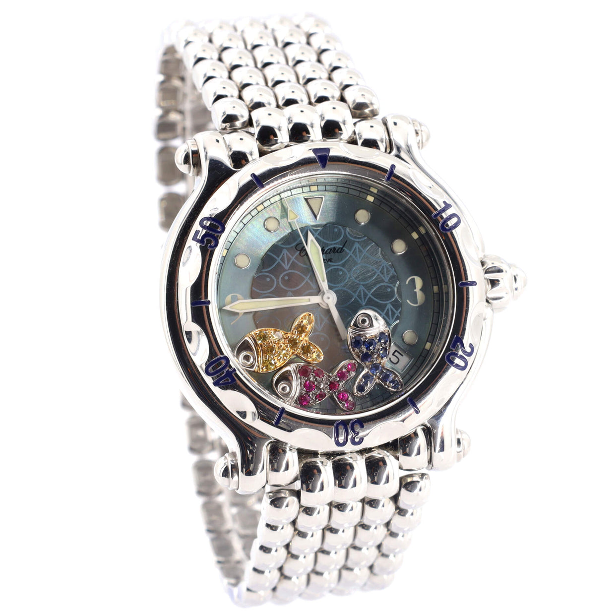 Chopard Happy Sport Fish Round Quartz Watch Stainless Steel with ...