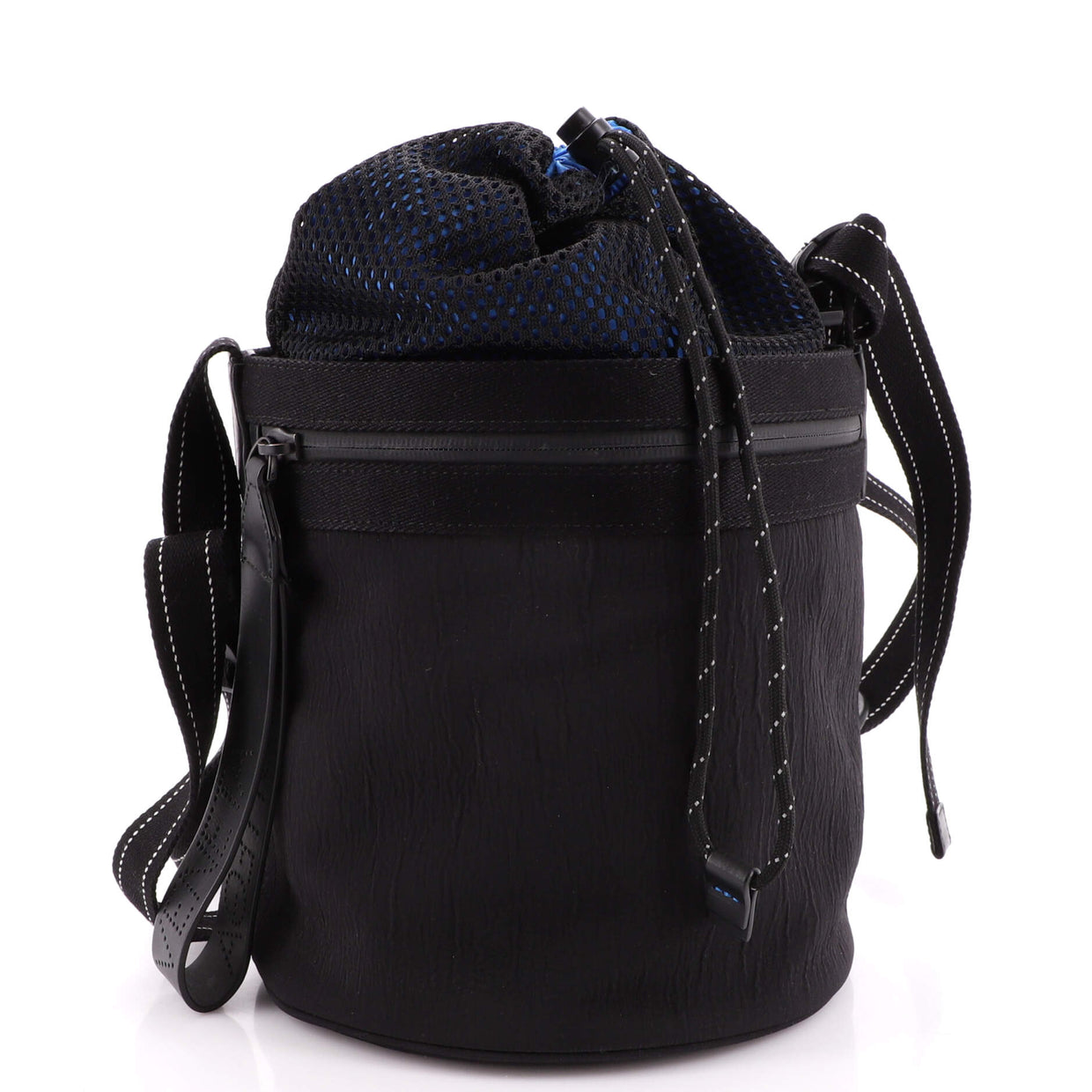 Bottega Veneta Bucket Bag Nylon with Mesh Black 1954521