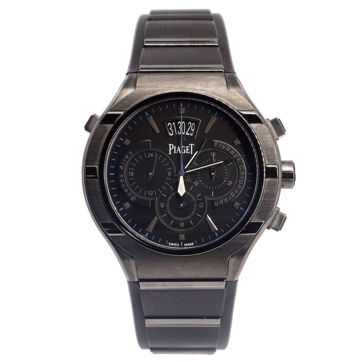 Piaget Polo Fortyfive Flyback Chronograph Automatic Watch Titanium and ...
