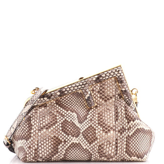 Fendi First Bag Python Small Brown 2000431