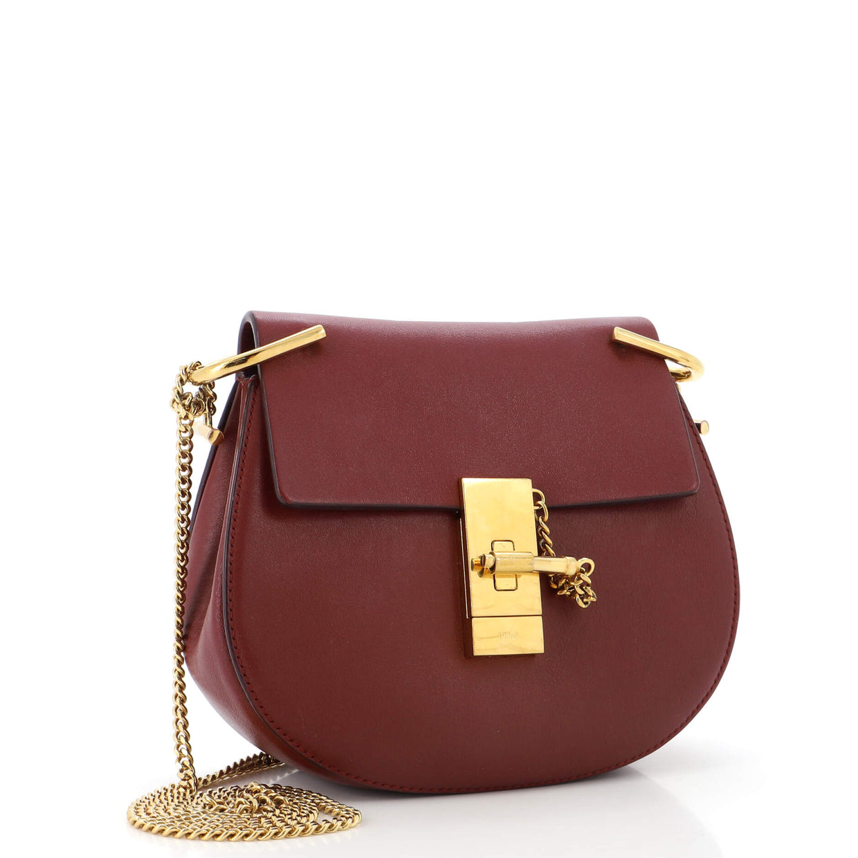 Chloe Drew Crossbody Bag Leather Mini Red 2023971
