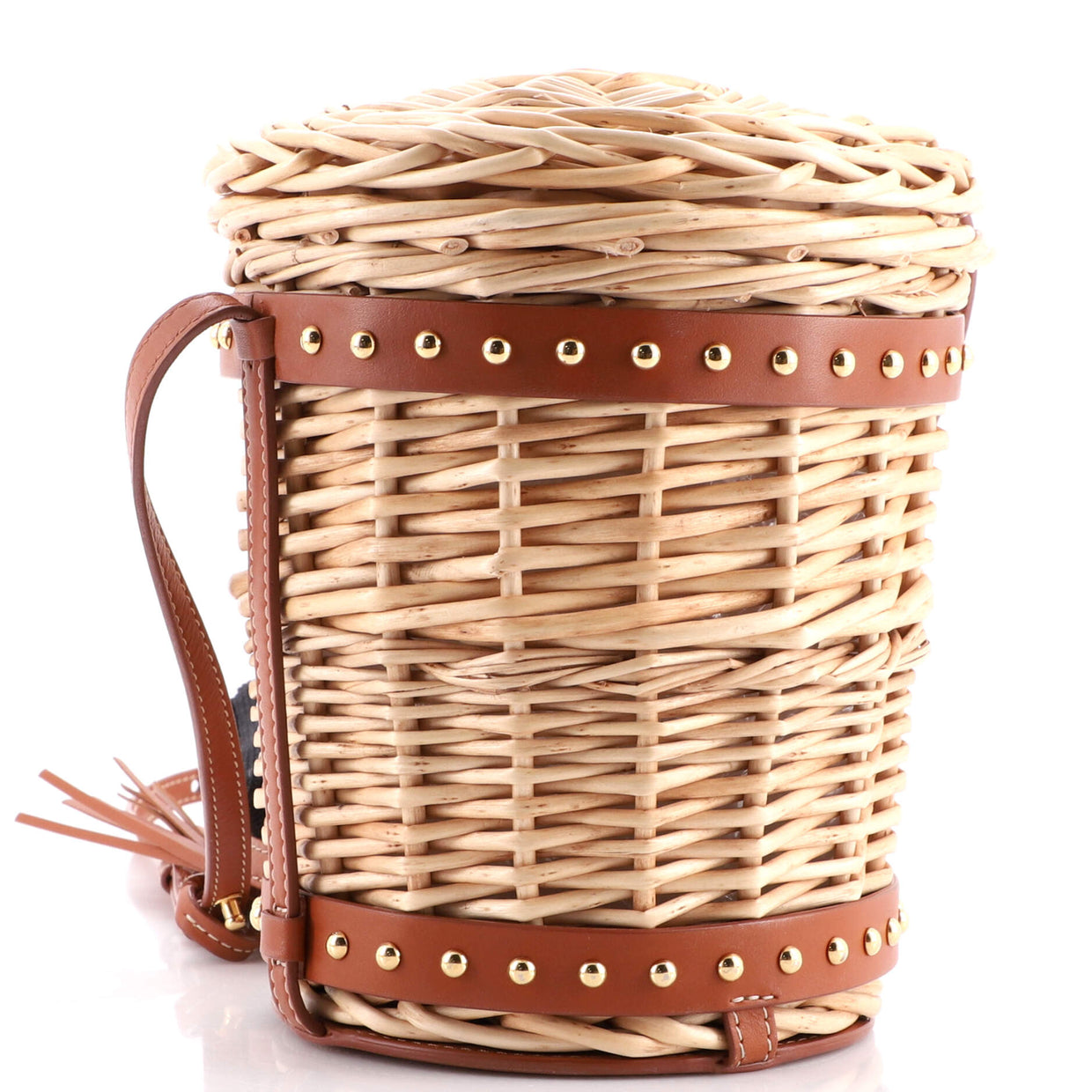 Celine Panier Bucket Bag Wicker Mini Neutral 2044281