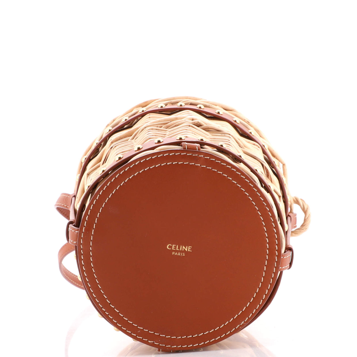 Celine Panier Bucket Bag Wicker Mini Neutral 2044281