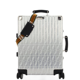 Fendi Fendi x Rimowa Cabin Trolley Zucca Aluminum Silver 2061231
