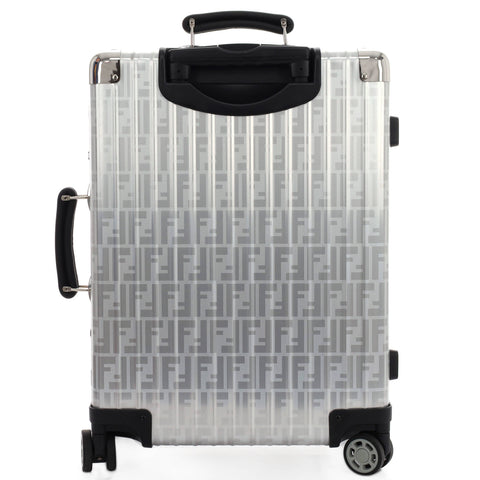 Fendi Fendi x Rimowa Cabin Trolley Zucca Aluminum Silver 2061231