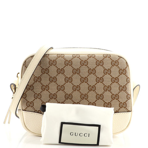 Gucci Bree Disco Crossbody Bag (Outlet) GG Canvas Mini Brown 2073611