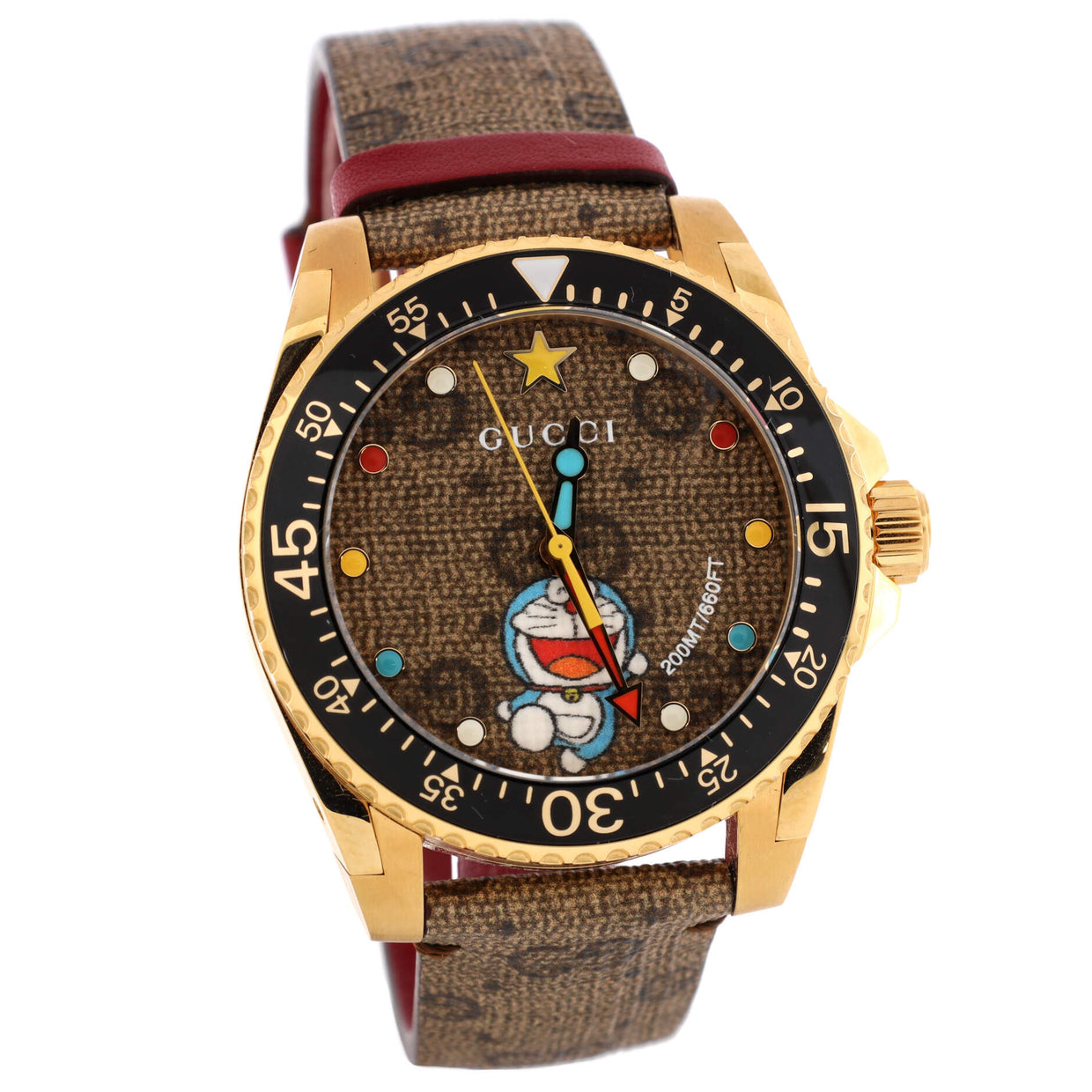 Gucci Doraemon G-Timeless Quartz Watch PVD Stainless Steel and Printed ...