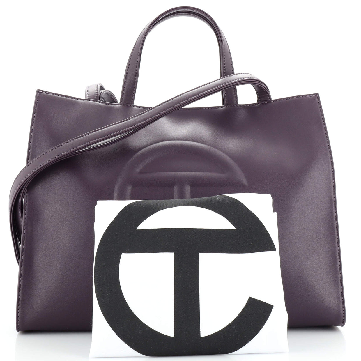 Telfar Shopping Tote Faux Leather Medium Purple 2088422