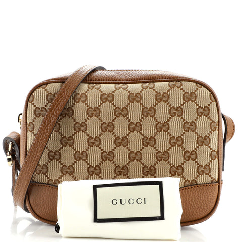 Gucci Bree Disco Crossbody Bag (Outlet) GG Canvas Mini Brown 2097411