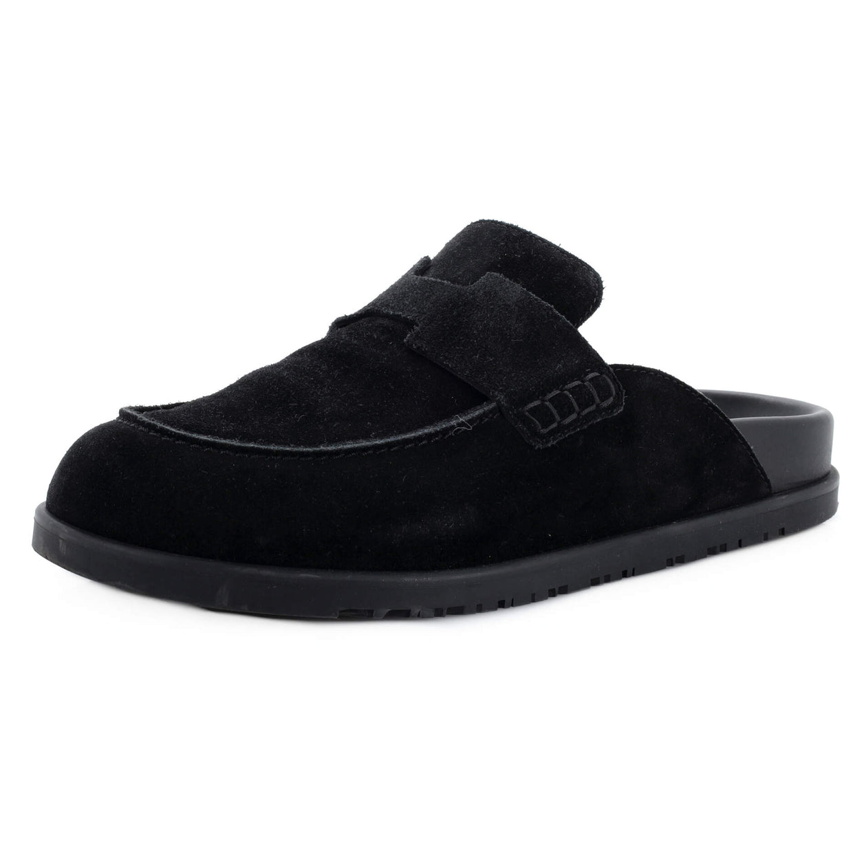 Hermes Women's Go Mules Suede Black 2108961