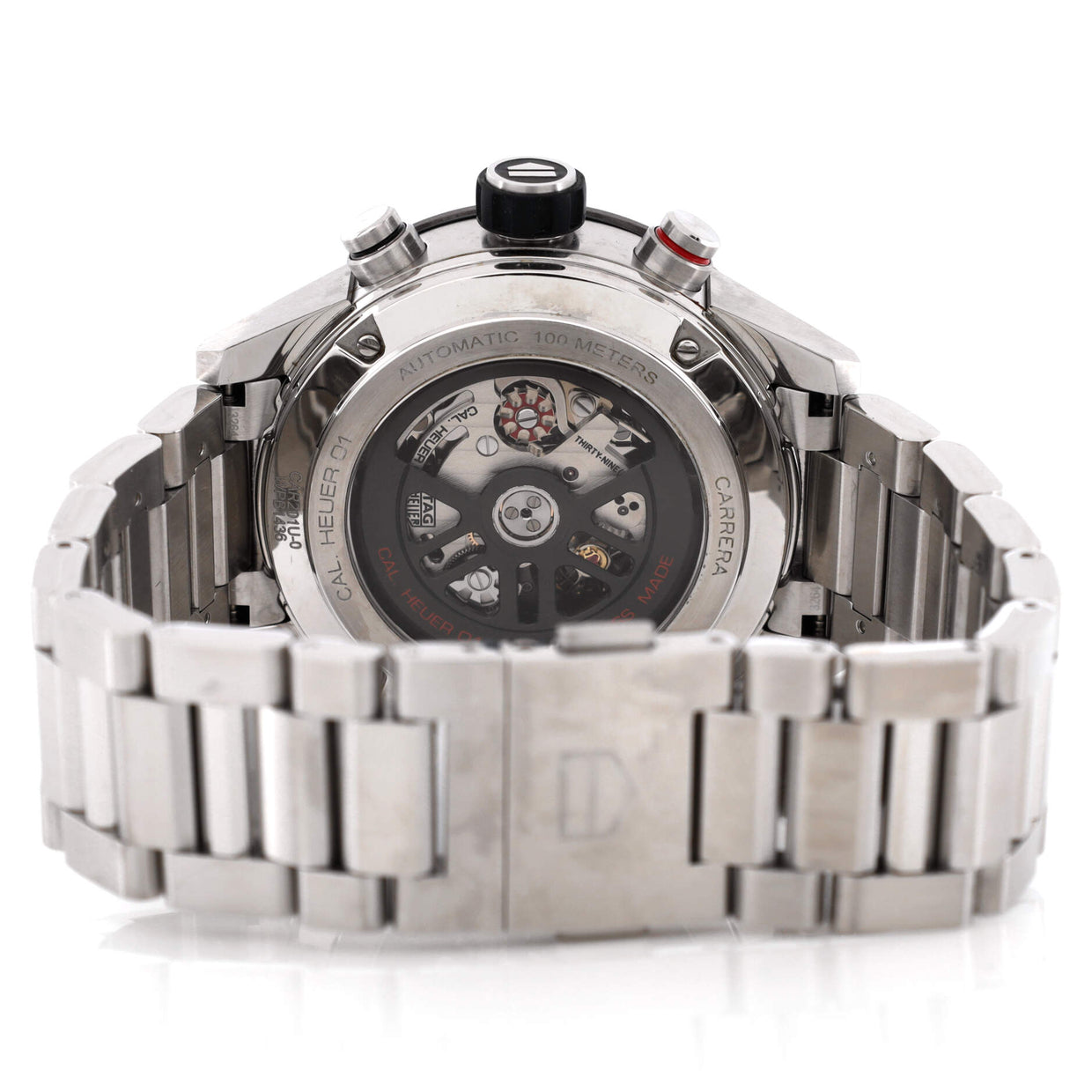 Tag Heuer Carrera Calibre Heuer 01 Skeleton Chronograph Automatic Watch ...