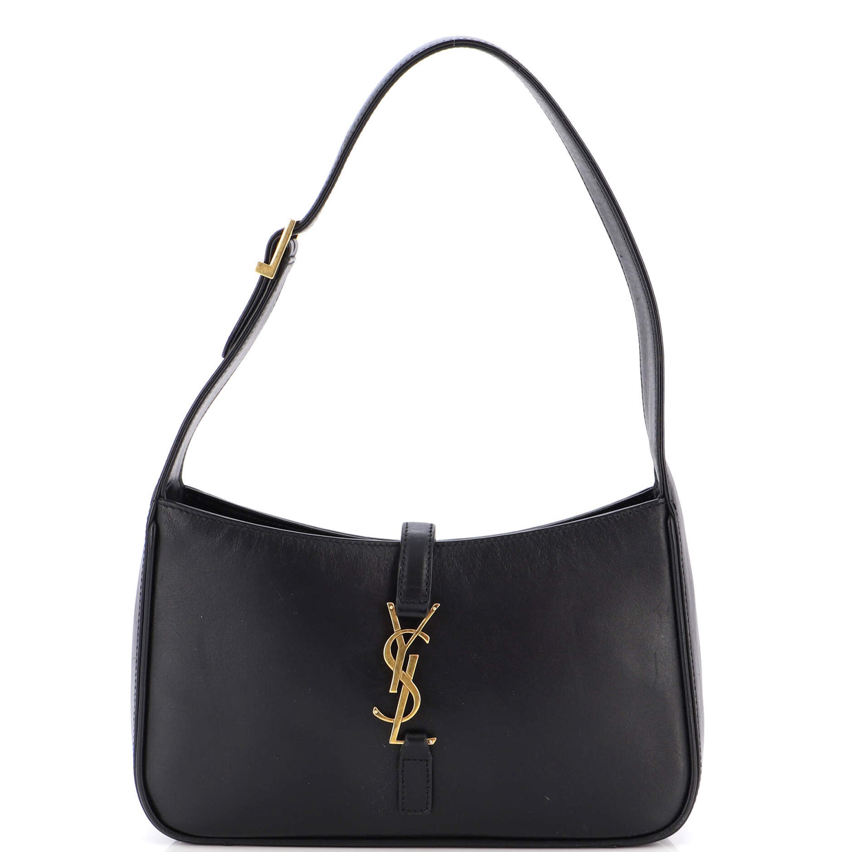 Saint Laurent Le 5 a 7 Hobo Leather Small Black 2120291