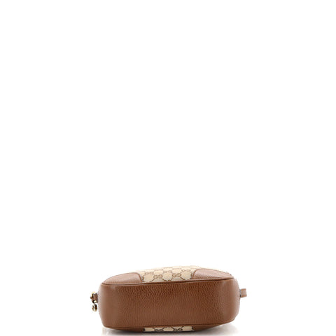 Gucci Bree Disco Crossbody Bag (Outlet) GG Canvas Mini Brown 2131071