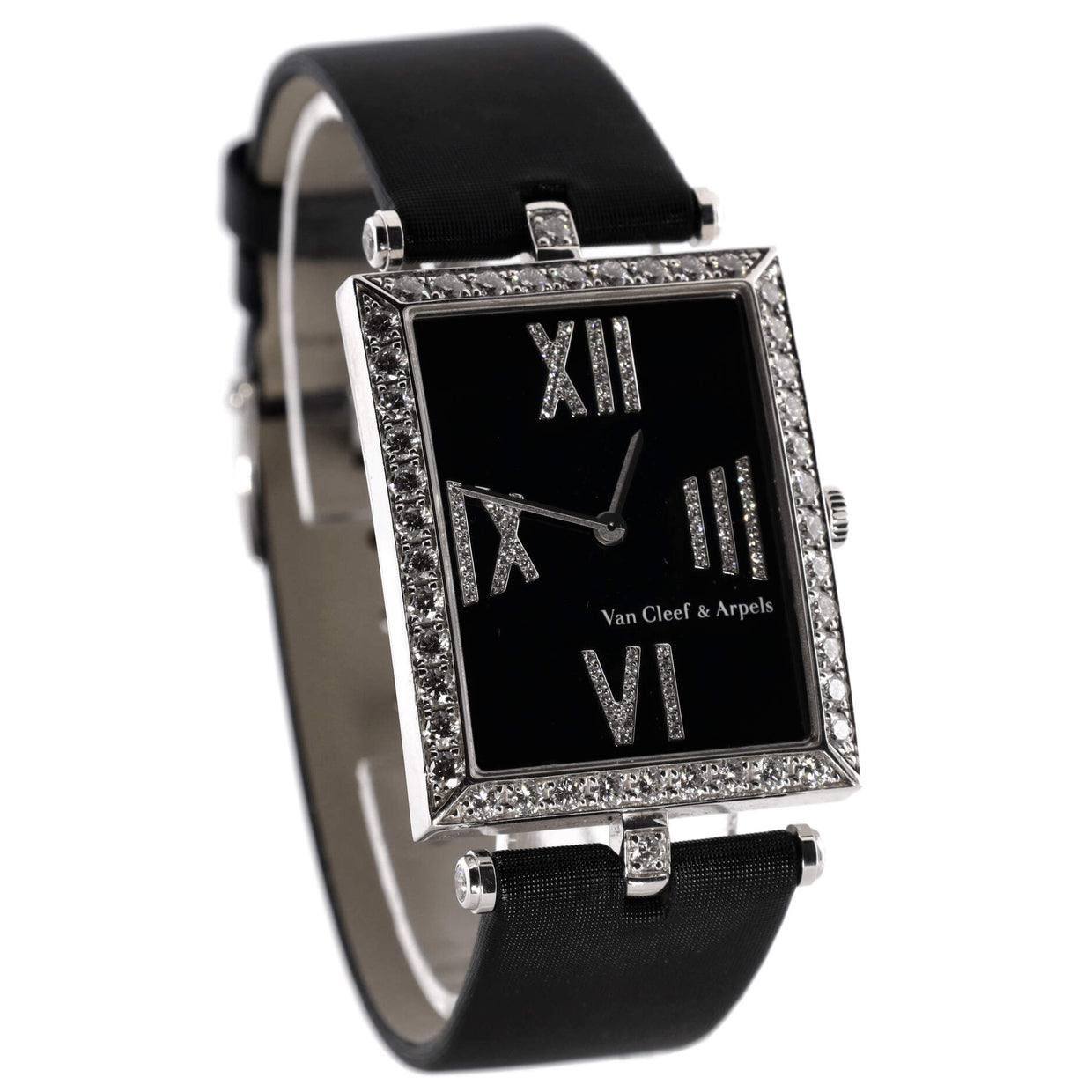 Van Cleef & Arpels Lady Arpels Classique Rectangular Quartz Watch White ...