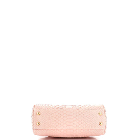 Chanel Coco Top Handle Bag Python Mini Pink 2140851