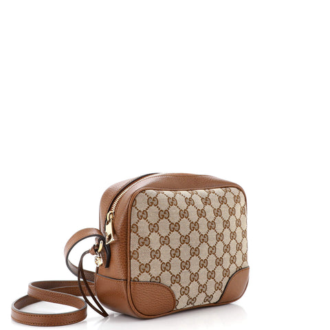 Gucci Bree Disco Crossbody Bag (Outlet) GG Canvas Mini Brown 2141751