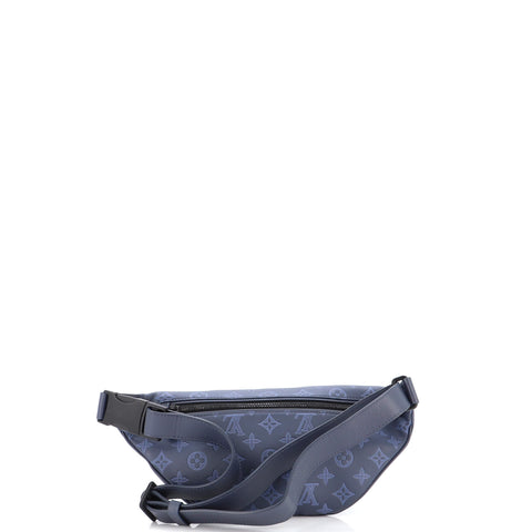 Louis Vuitton Discovery Bumbag Monogram Shadow Leather PM Blue 214930190