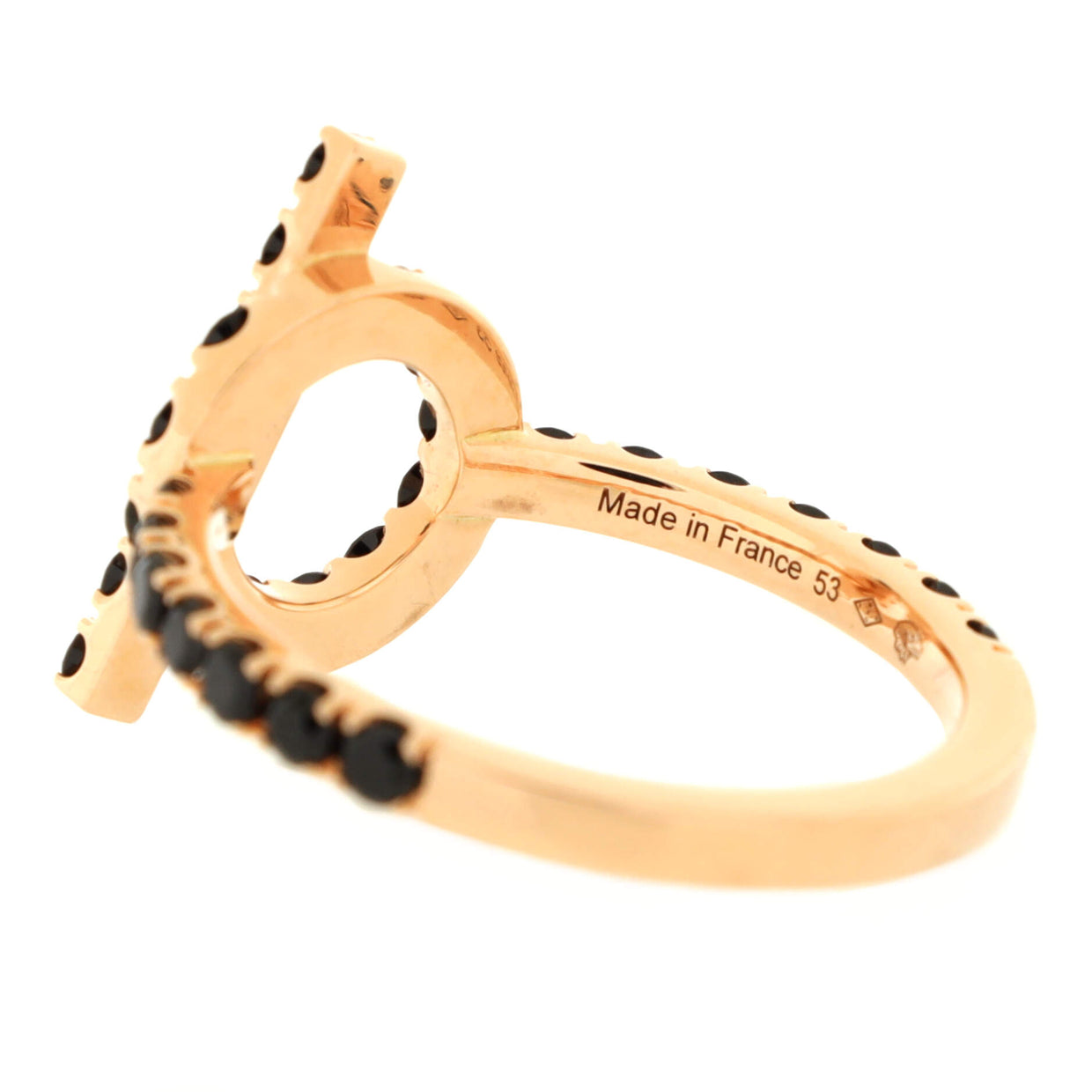 Hermes Finesse Ring 18K Rose Gold and Spinel Rose gold 216633136