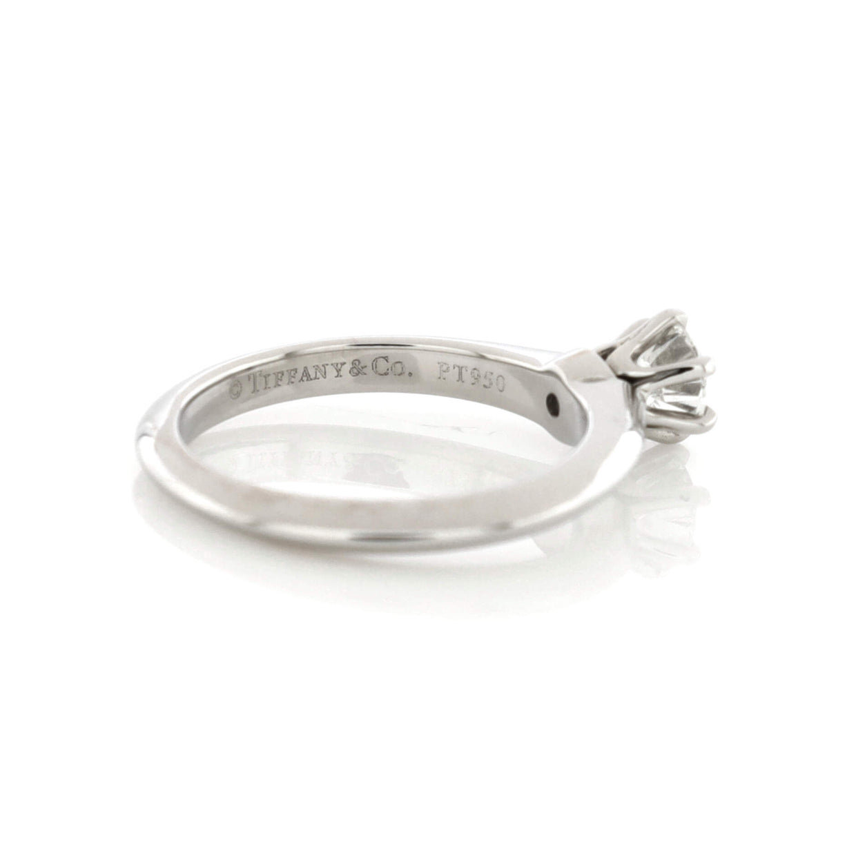 Tiffany & Co. Tiffany Setting Solitaire Ring Platinum with RBC Diamond ...