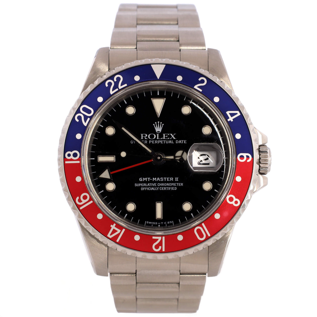 Rolex Oyster Perpetual Date GMT-Master Pepsi Automatic Watch Stainless ...