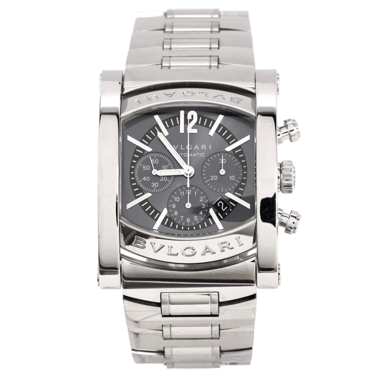 Bvlgari Assioma Chronograph Automatic Watch Stainless Steel 34 217940397