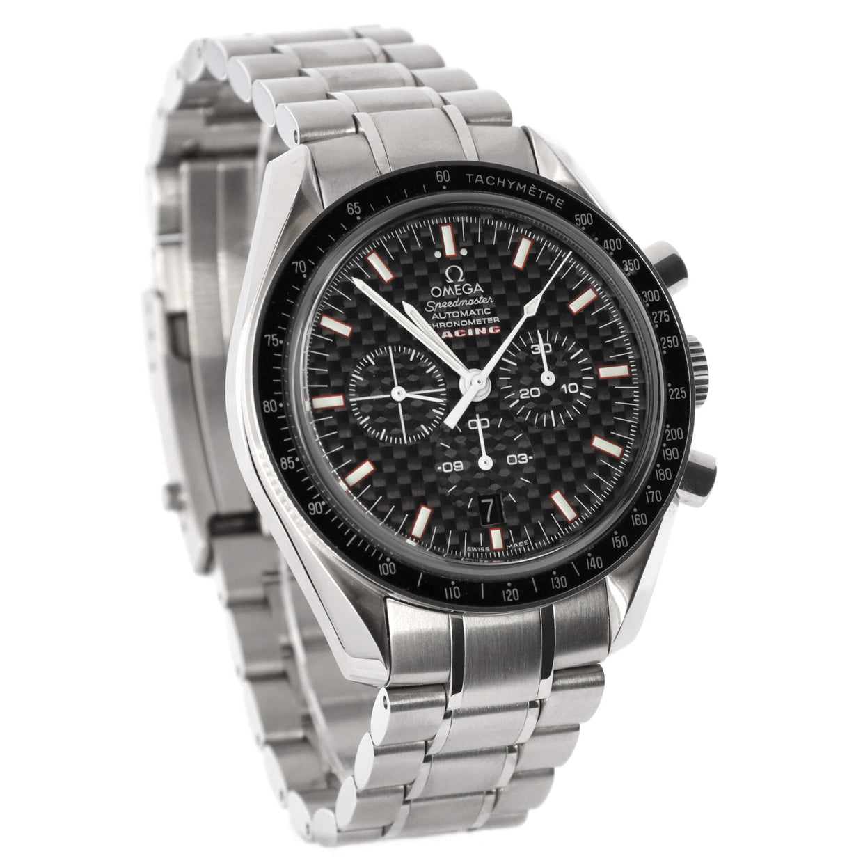 Omega Speedmaster Racing Co-Axial Chronograph Automatic Watch Stainless ...