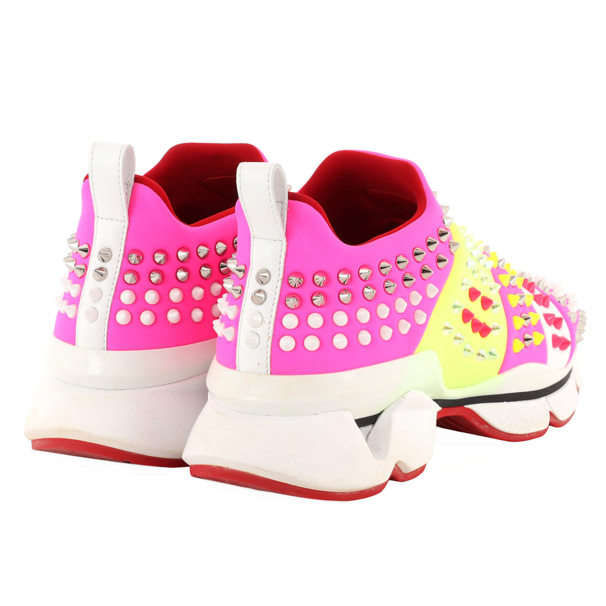 Christian Louboutin Women's Spike Sock Sneakers Spiked Neoprene ...