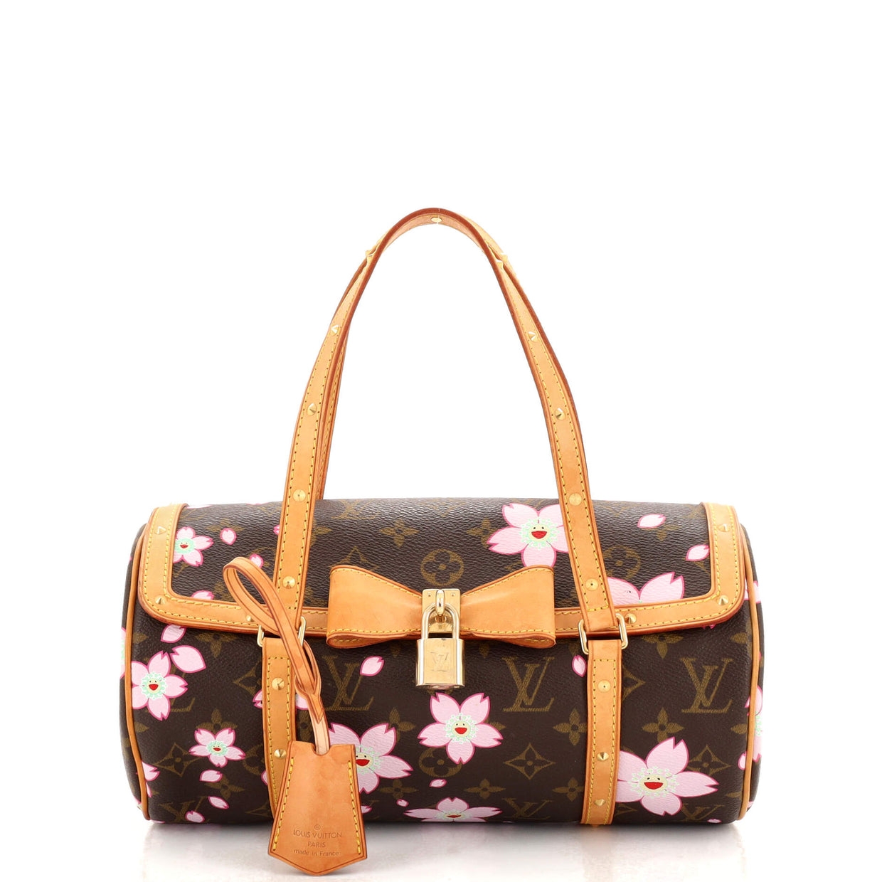 Louis Vuitton Papillon Handbag Limited Edition Cherry Blossom Monogram ...