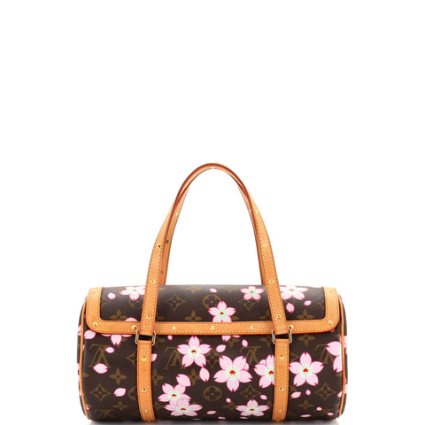 Louis Vuitton Papillon Handbag Limited Edition Cherry Blossom Monogram ...