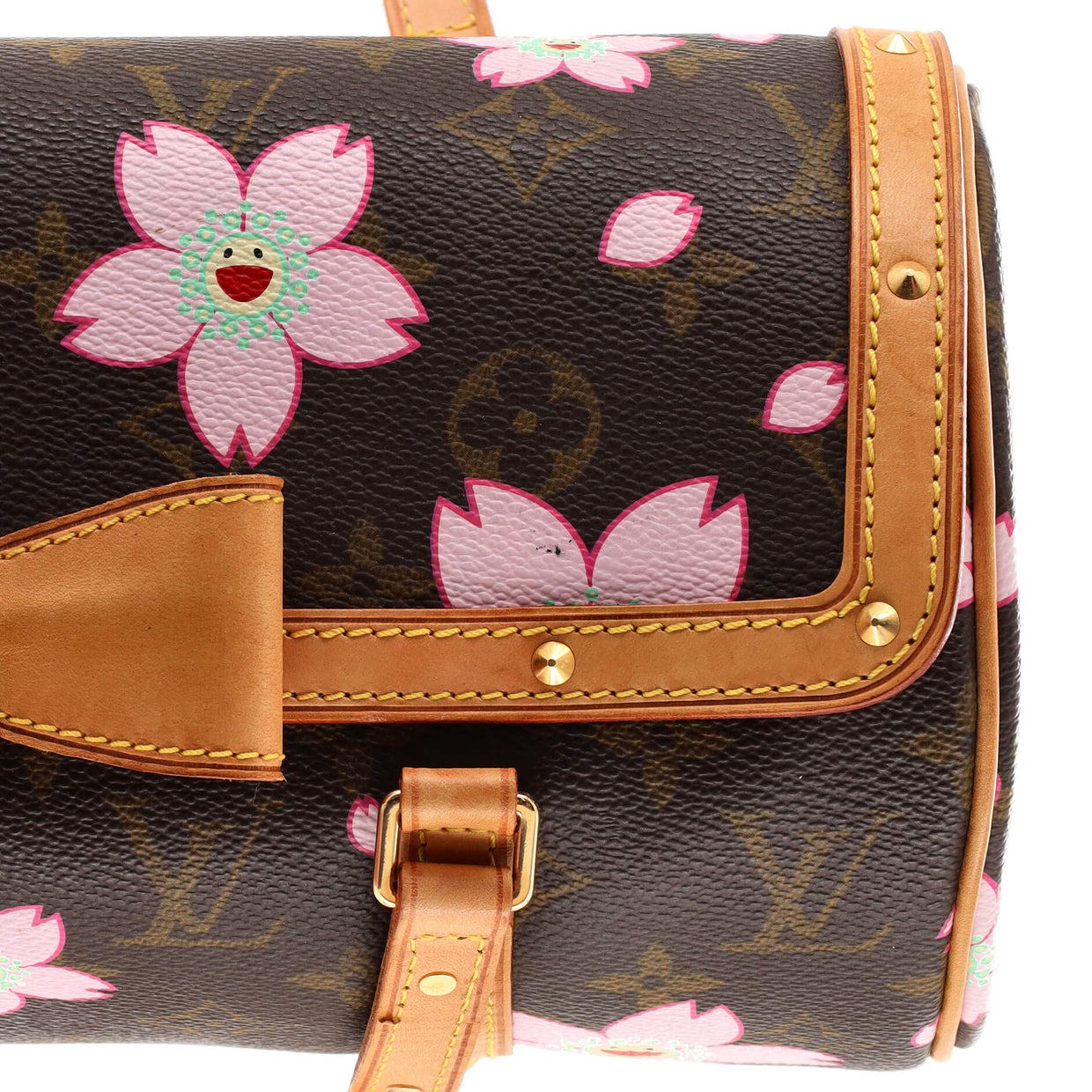 Louis Vuitton Papillon Handbag Limited Edition Cherry Blossom Monogram ...