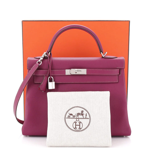 Hermes Candy Kelly Handbag Epsom 32 Pink 2309463