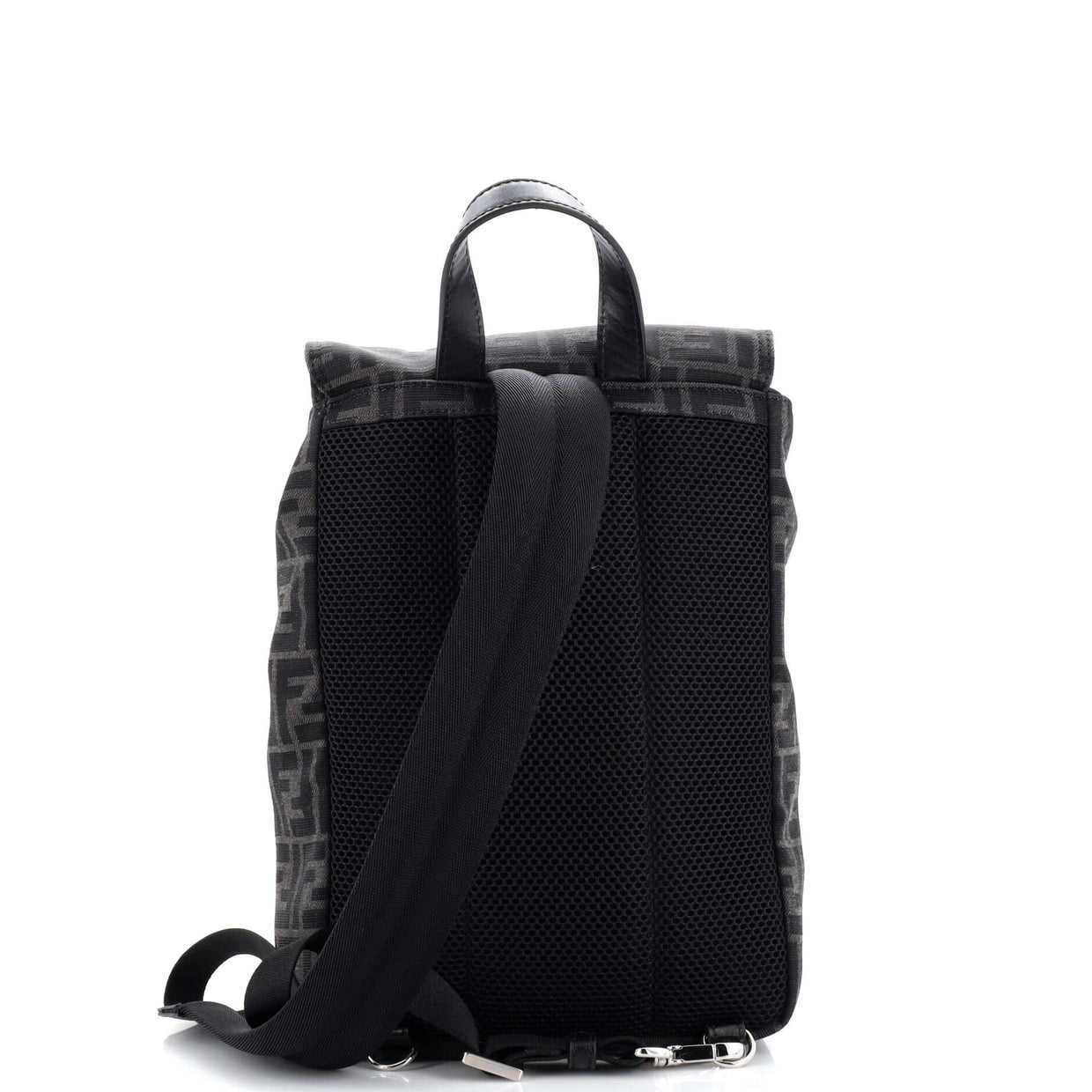 Fendi Fendiness Backpack Zucca Canvas Small Black 231646100