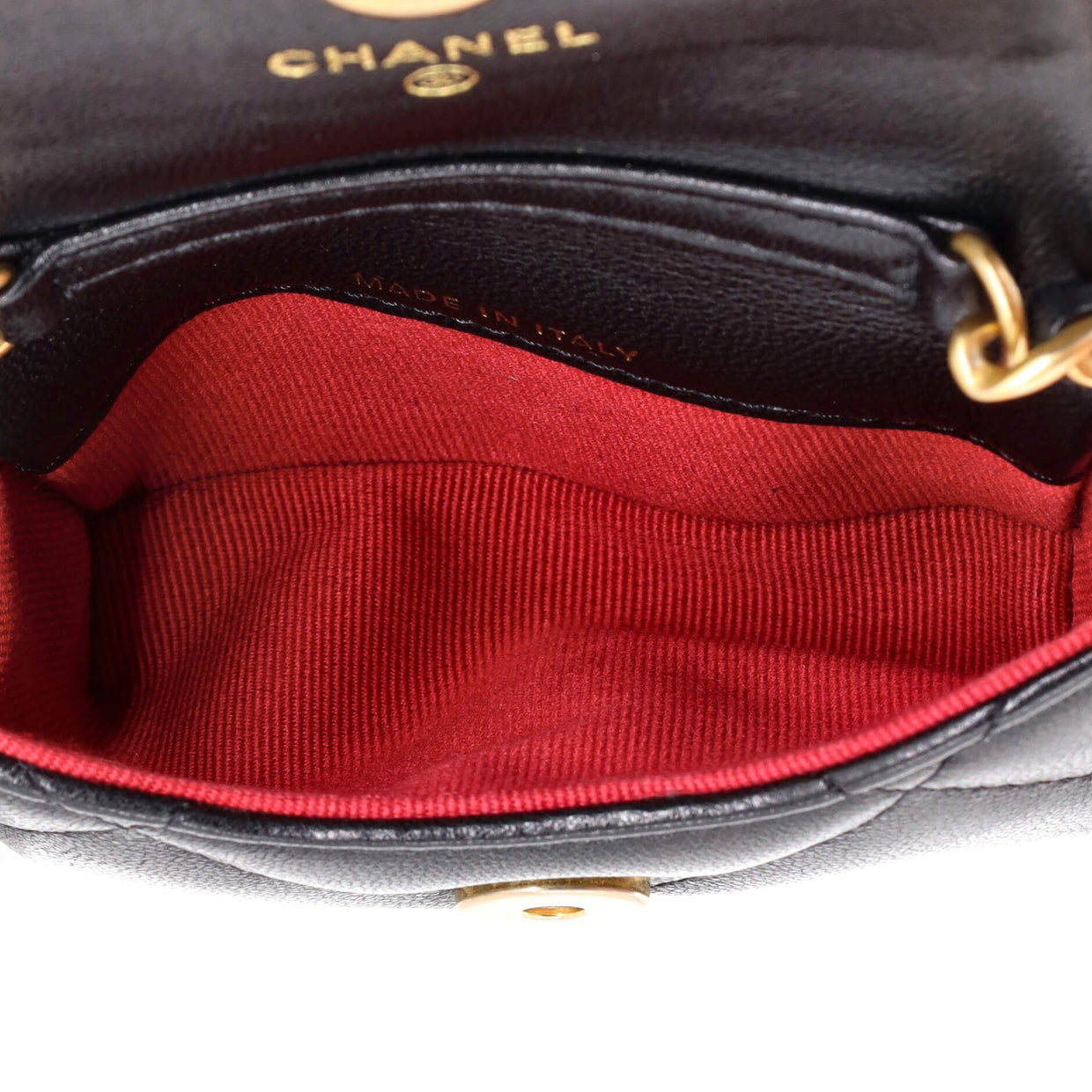 Chanel 19 Convertible Flap Coin Purse With Chain Quilted Lambskin Black ...