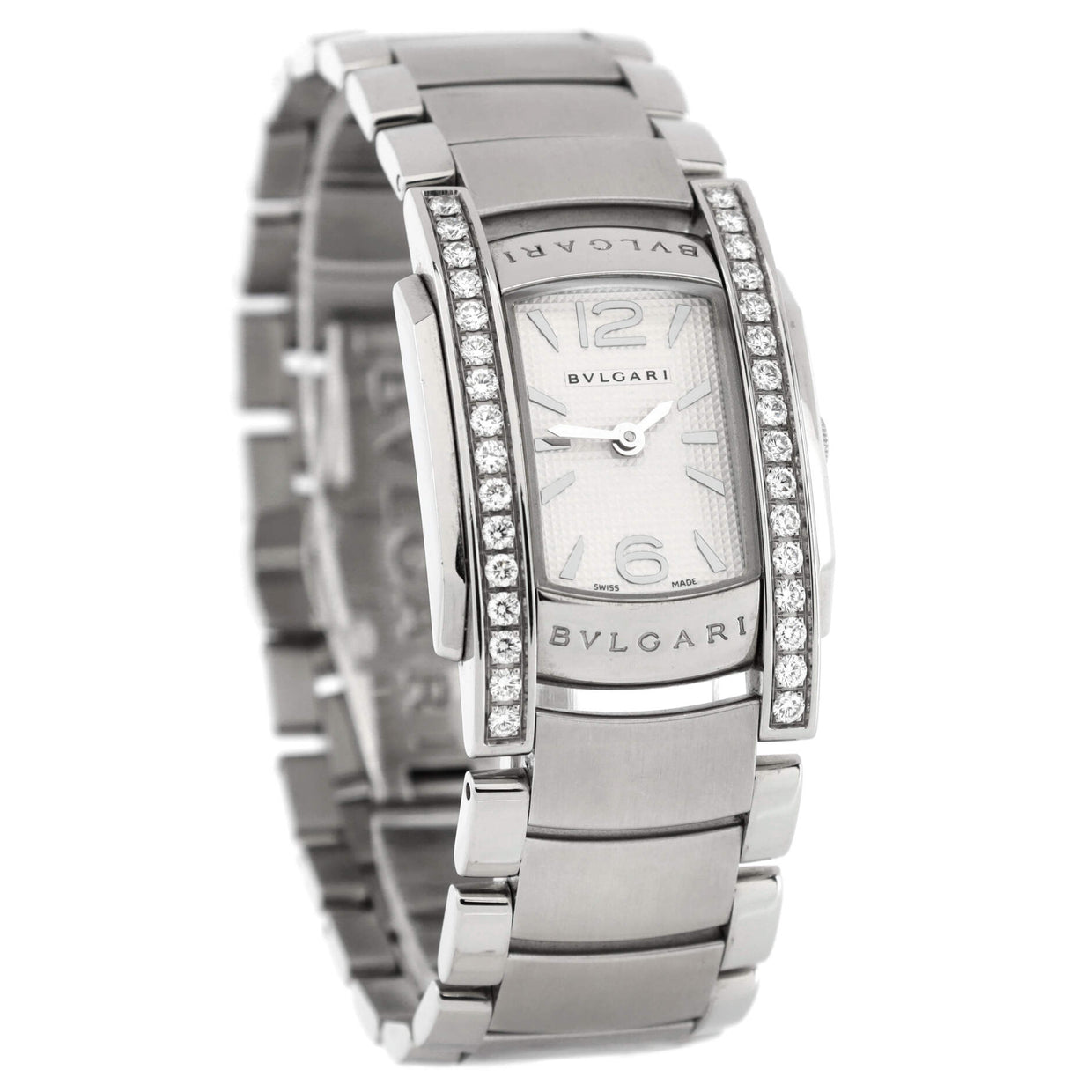 Bvlgari Assioma Quartz Watch Stainless Steel with Diamond Bezel 24 2336528