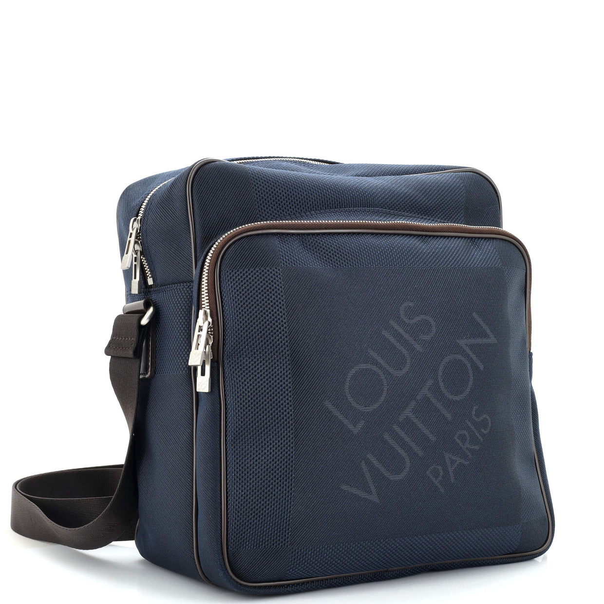 Louis Vuitton Pilot Messenger Bag Damier Geant Canvas Blue 23412013