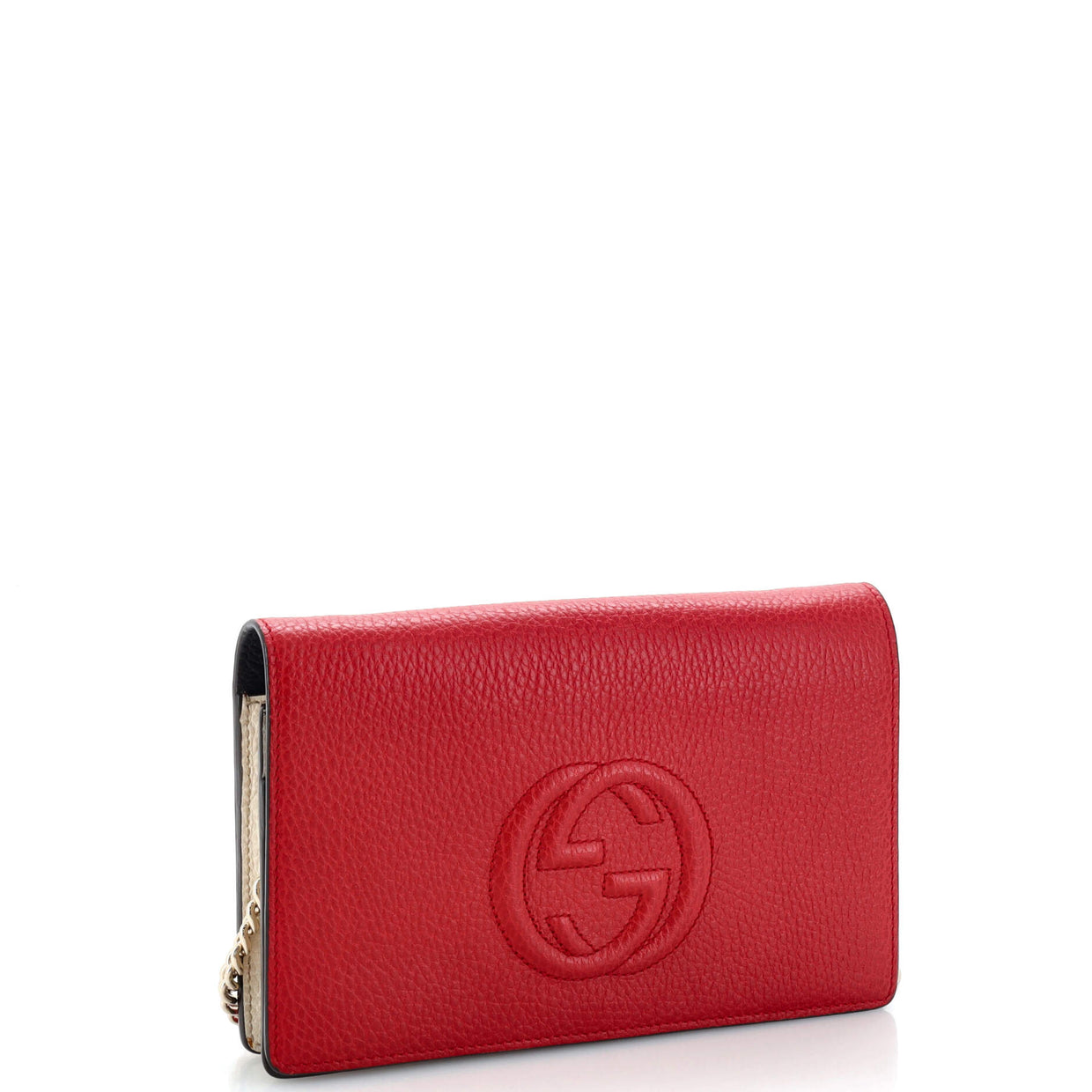 Gucci Soho Wallet on Chain Leather Red 2342102