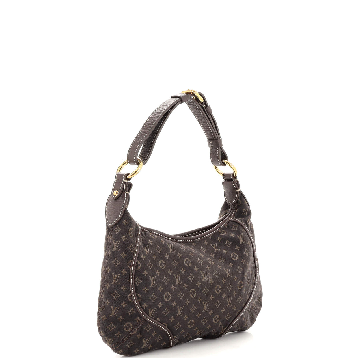 Louis Vuitton Manon Handbag Mini Lin PM Brown 2346605