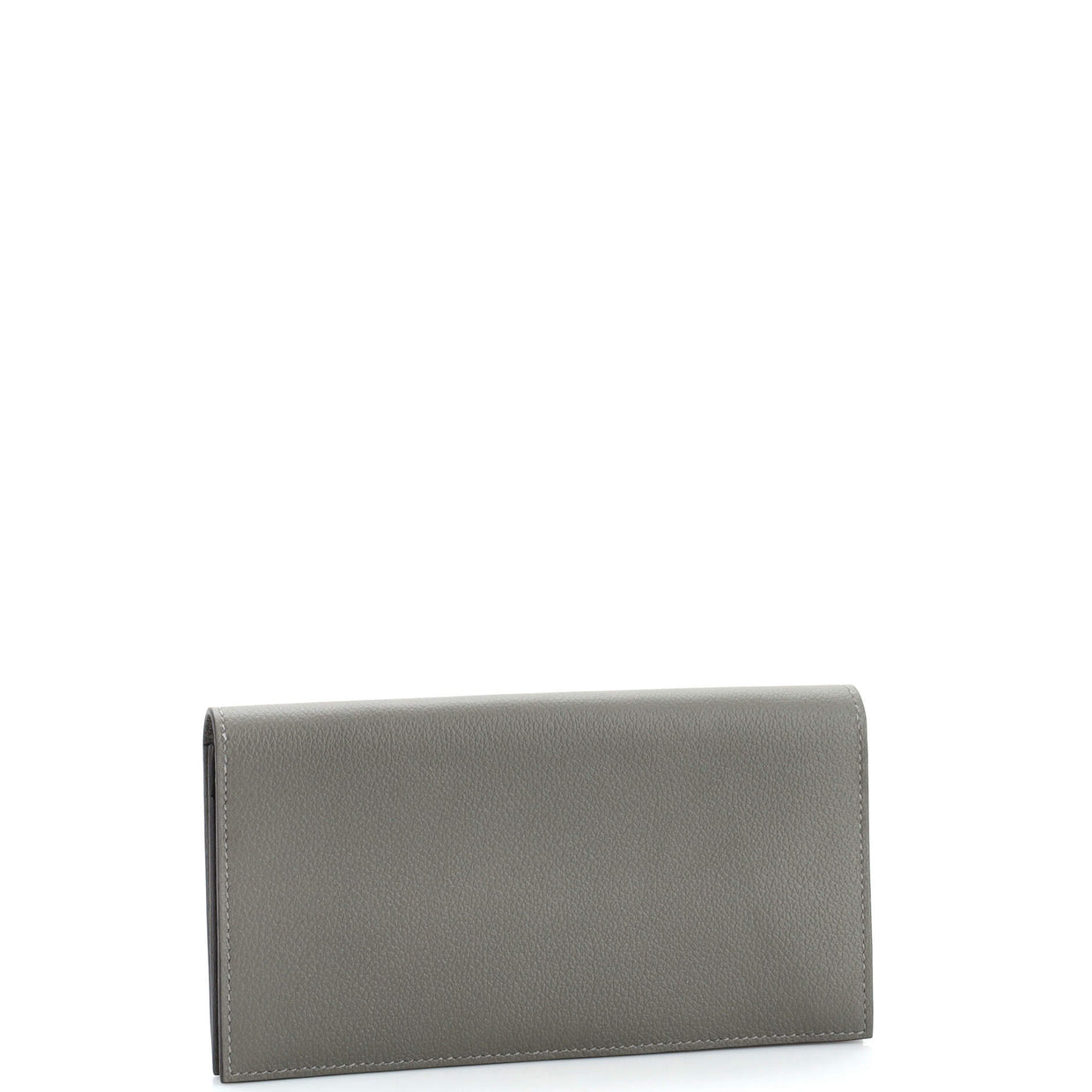 Hermes Citizen Twill Wallet Evercolor Long Gray 236124271