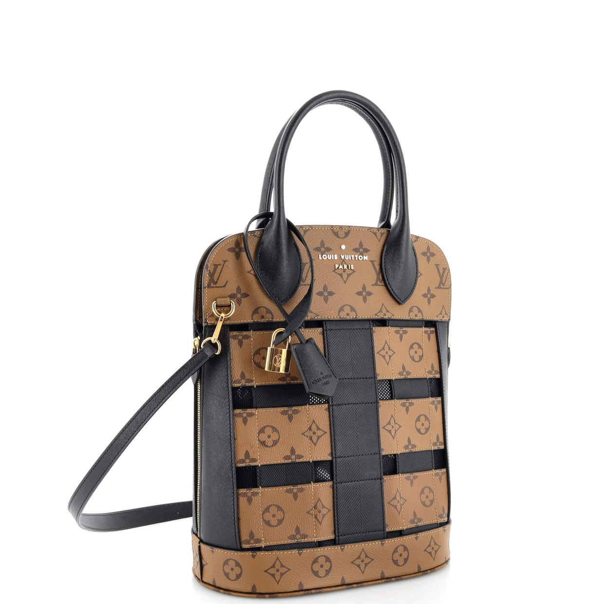 Louis Vuitton Tressage Tote Reverse Monogram Canvas MM Brown 23612471