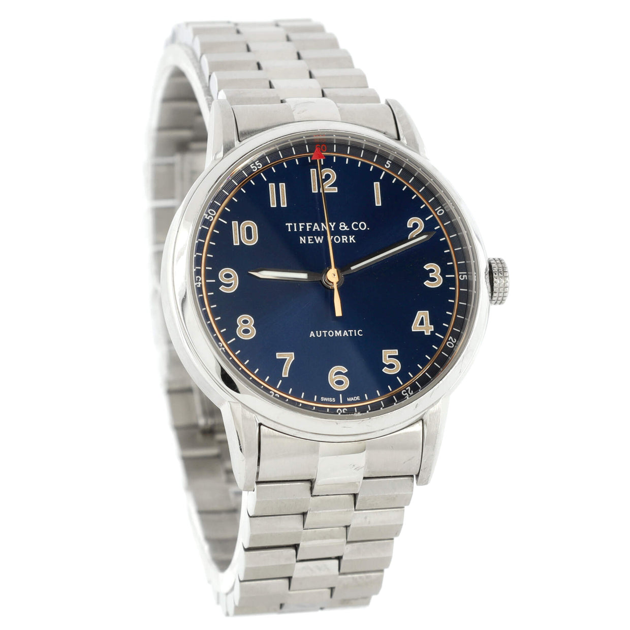 Tiffany & Co. CT60 3-Hand Automatic Watch Stainless Steel 34 2364551