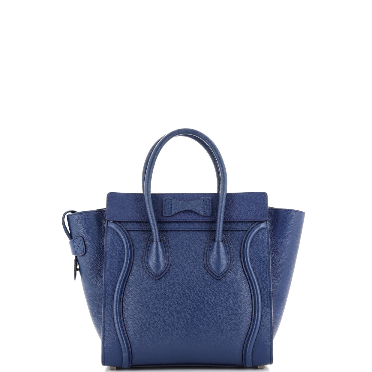 Celine Luggage Bag Grainy Leather Micro Blue 2418042