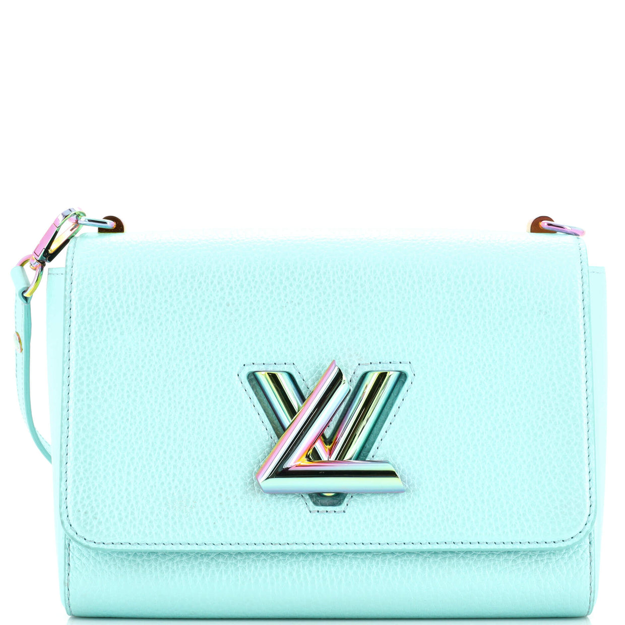 Louis Vuitton Summer Splash Twist Bag Iridescent Calfskin MM Green 2426271