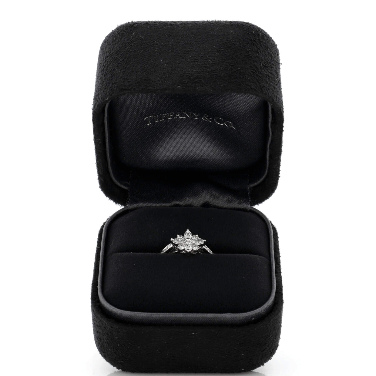 Tiffany & Co. Victoria Ring Platinum with Four Marquise Diamonds and ...