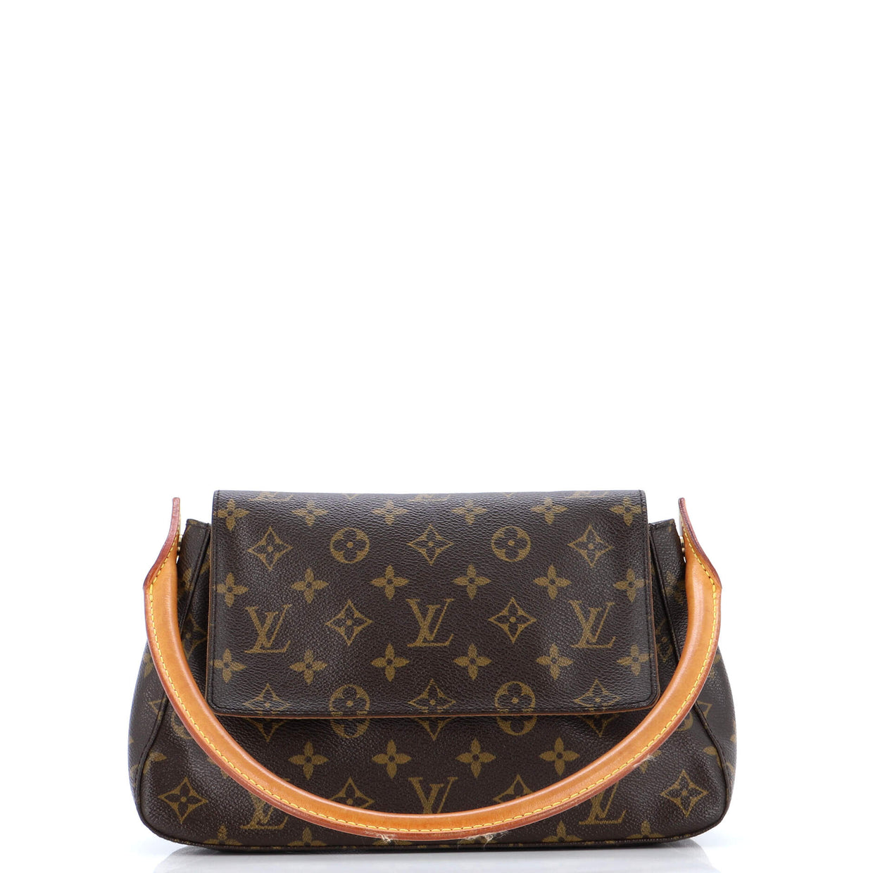 Louis Vuitton Looping Handbag Monogram Canvas Mini Brown 2444811
