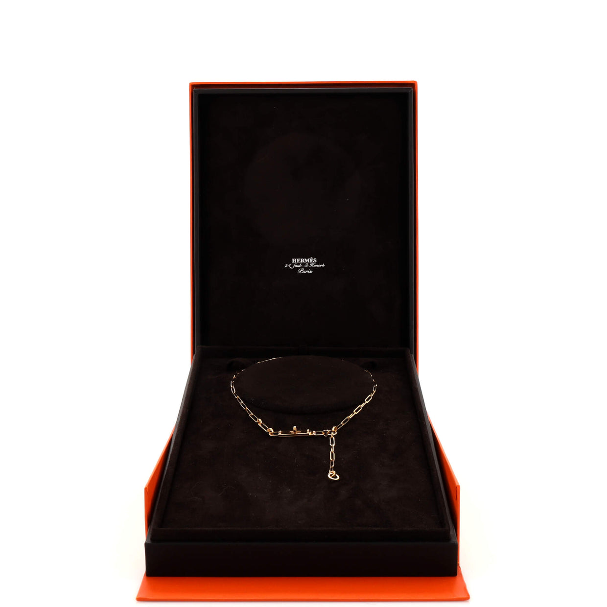 Hermes Kelly Chaine Lariat Necklace 18K Yellow Gold Small Yellow gold ...